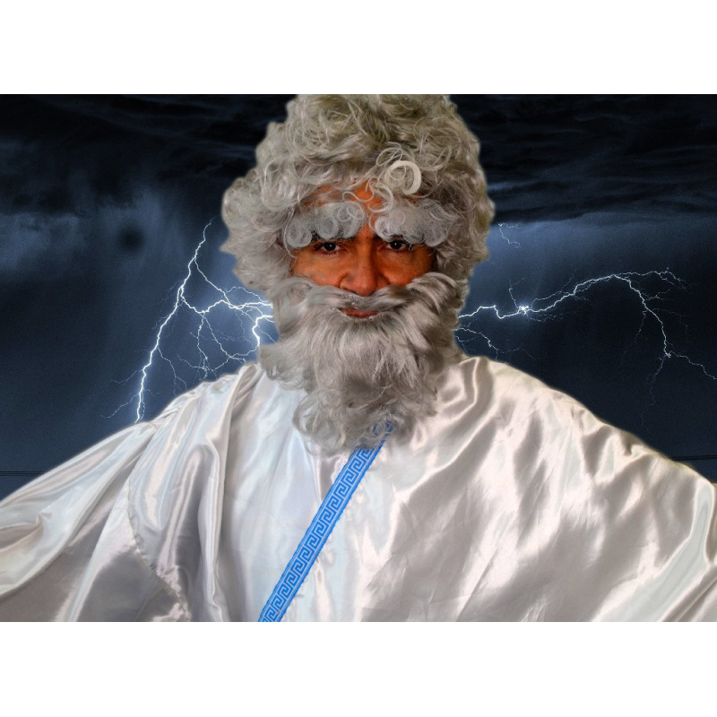Zeus Costume Beard De Griekse Goden Zeus Costume Cartoon Emotion Ziet